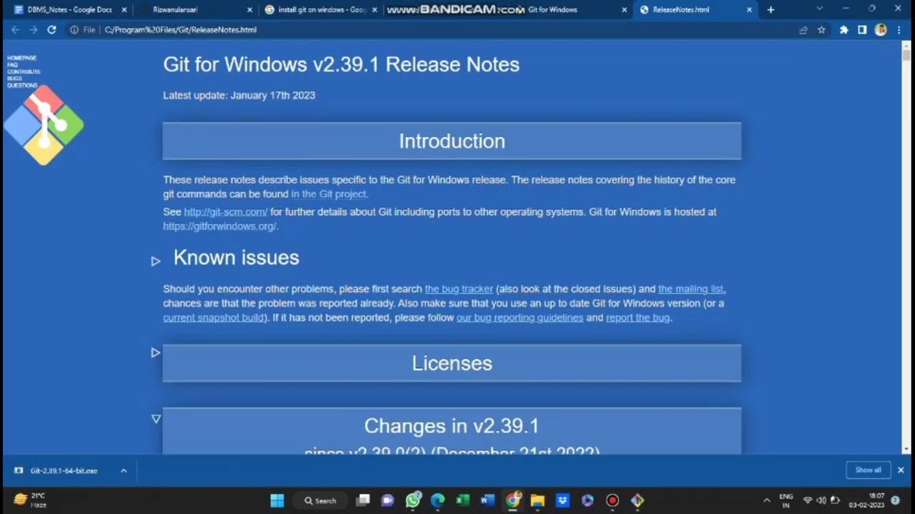 How To Install Git In Windows Git Install Youtube