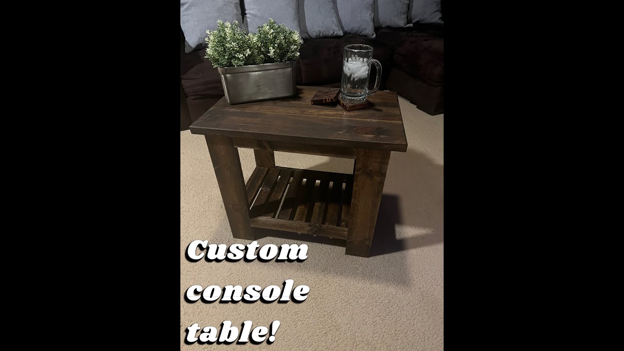 How I made this Cheap and Easy Console Table! - YouTube