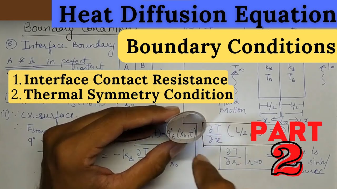 33 Interface Boundary Condition & Thermal Symmetry | Heat Diffusion ...