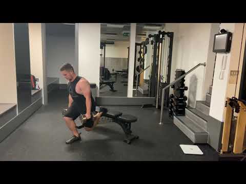 Slow Eccentric Bulgarian Squats - YouTube
