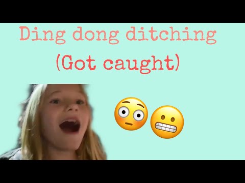 Ding dong ditching people in my neighborhood! (Got caught!!) - YouTube