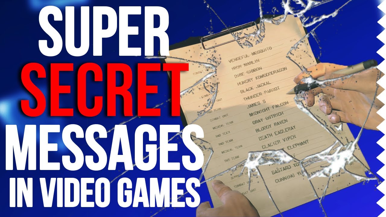 Super Secret Messages In Video Games! - YouTube