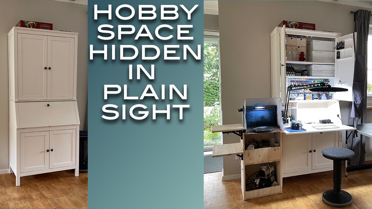 AMAZING hobby desk hidden in plain sight - YouTube