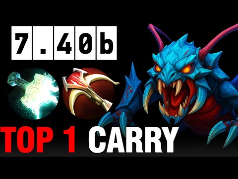 Weaver Is the Top 1 Carry in Patch 7.40b | Immortal Safe Lane