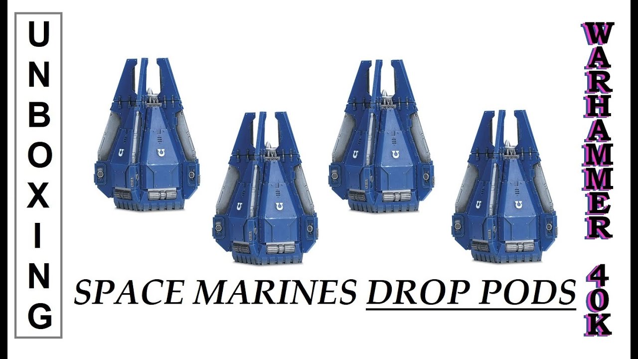 Unboxing-Space Marine Drop Pod - YouTube
