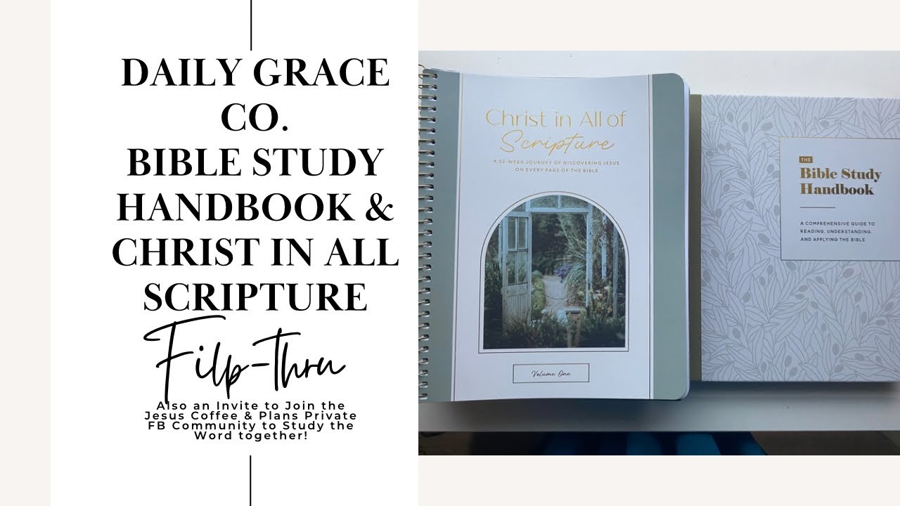 Daily Grace Co. Bible Study Handbook & Christ in All Scripture Flip ...
