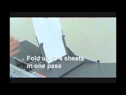 Formax FD 382 Automatic Tabletop Paper Folder - YouTube