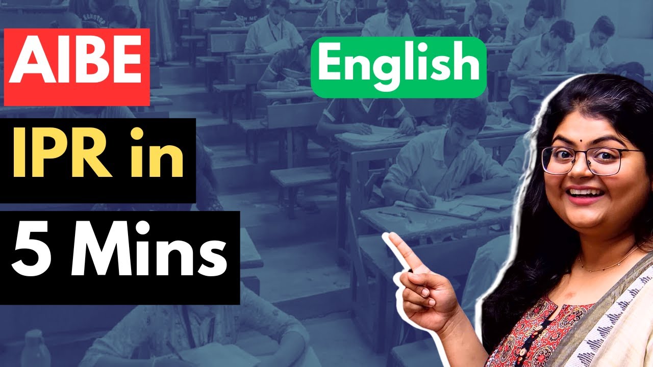 IPR in 5 mins (English) | AIBE 20 Preparation - YouTube
