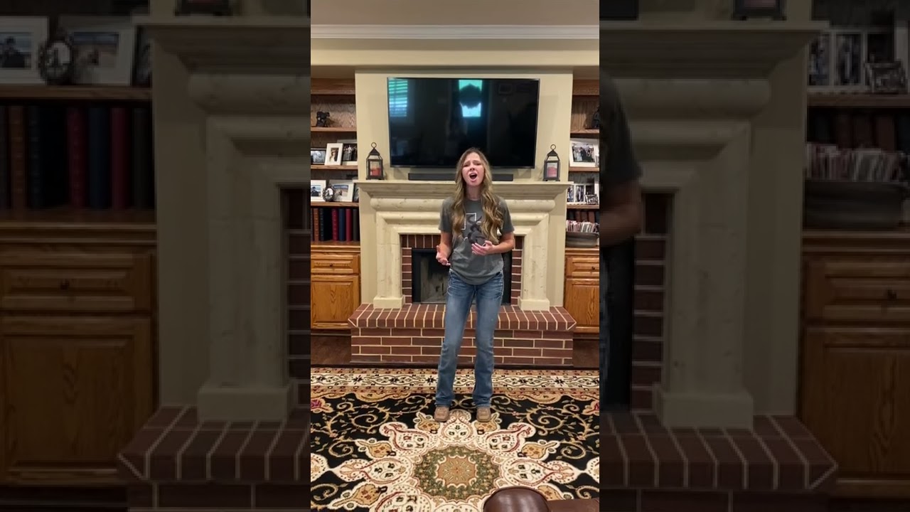 Allie Rae Allen NFR Anthem Audition 2022 - YouTube