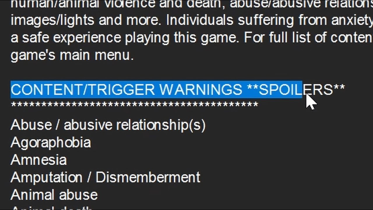 Average Visual Novel Triggers: - YouTube