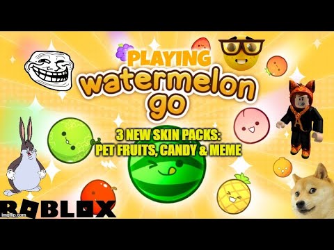 MEME SKIN PACK IN ROBLOX WATERMELON GO!!! - YouTube