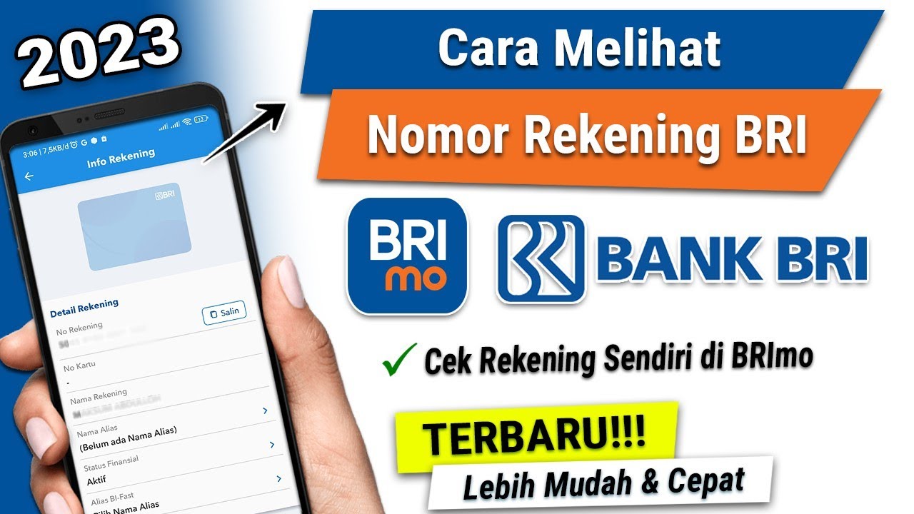 Cara Melihat Nomor Rekening BRI di BRImo | Cek Rekening Sendiri Lewat ...