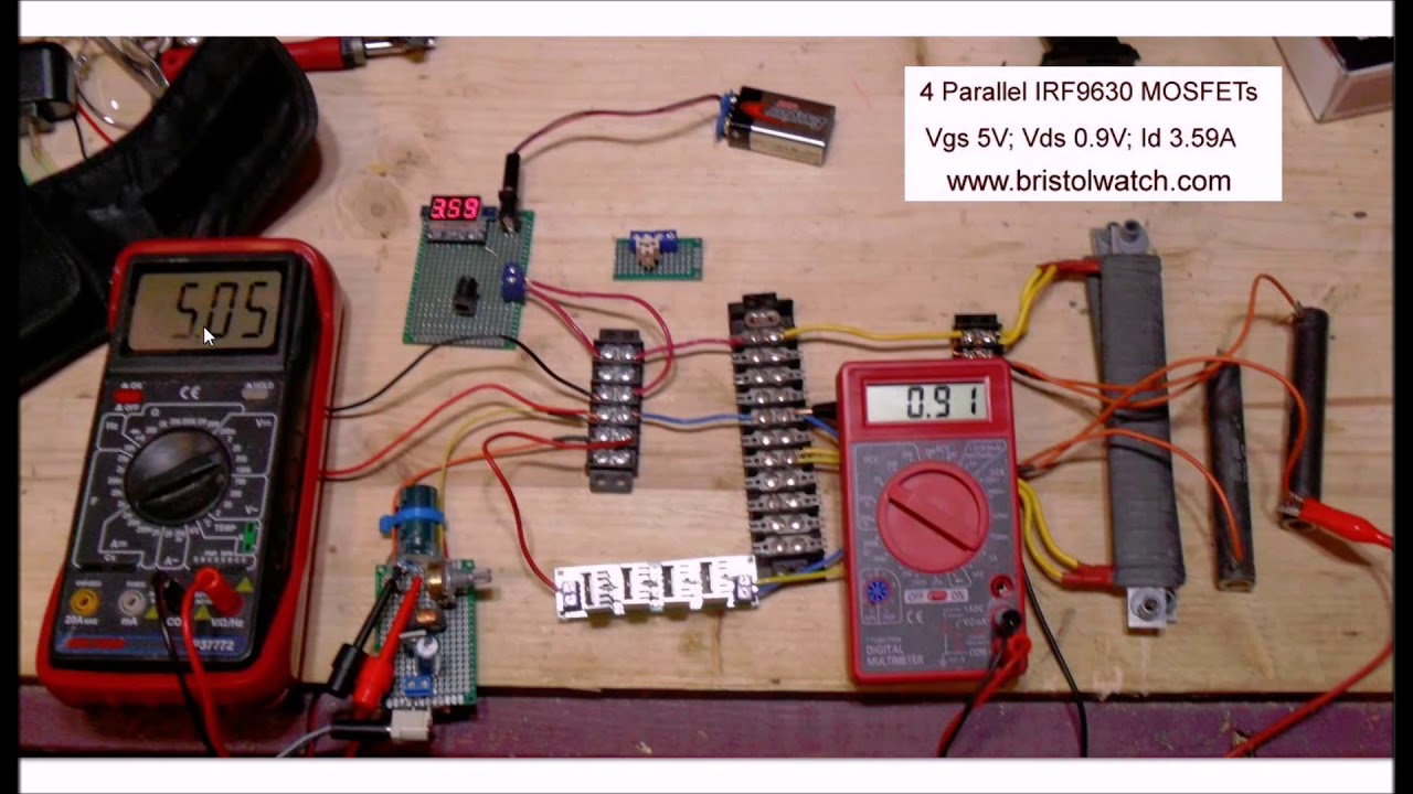 Parallel P-Channel MOSFETs Results, Observations - YouTube