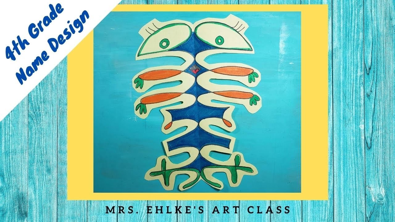 4th Grade Name Design - YouTube