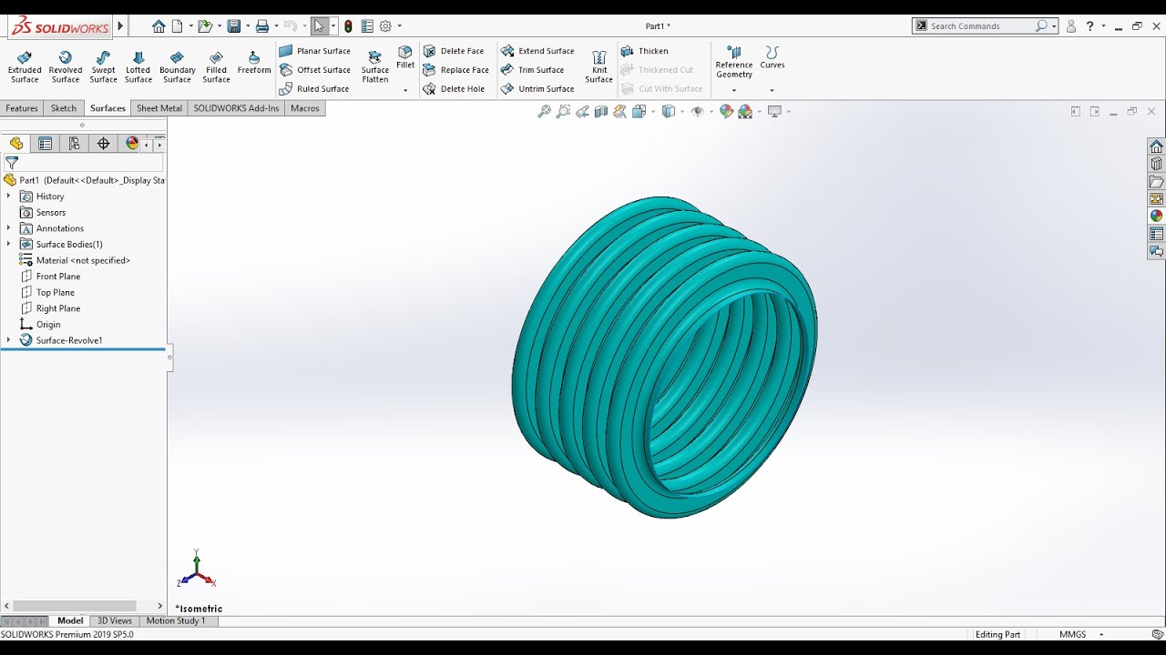 MODELLING OF SINGLE PLY BELLOWS USING SOLIDWORKS - YouTube