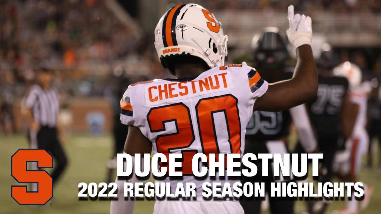 Darian 'Duce' Chestnut 2022 Regular Season Highlights | Syracuse DB ...