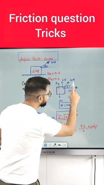Friction question Tricks | iit /jee/neet physics tricks #shorts #physicstricks - YouTube