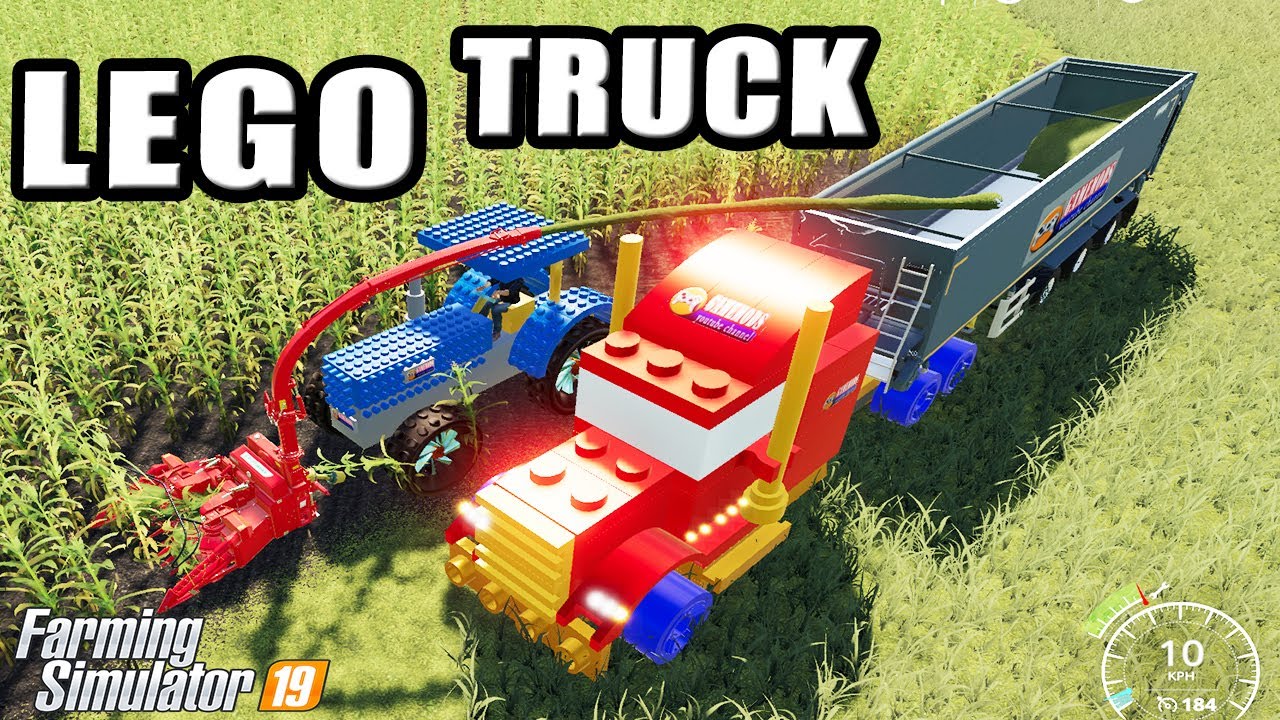 Farming Simulator 19: LEGO TRUCK, LEGO TRACTOR.. LEGO FARM VEHICLES ...