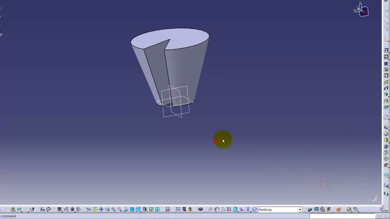 Designing software catia cad cam v5 tutorial4(Basics-revolve command ...
