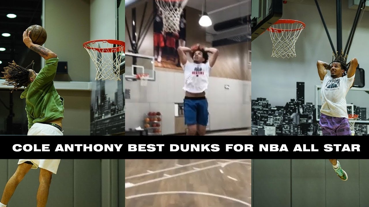 2022 NBA Dunk Contest Participant Cole Anthony BEST DUNKS - CRAZY HOPS ...
