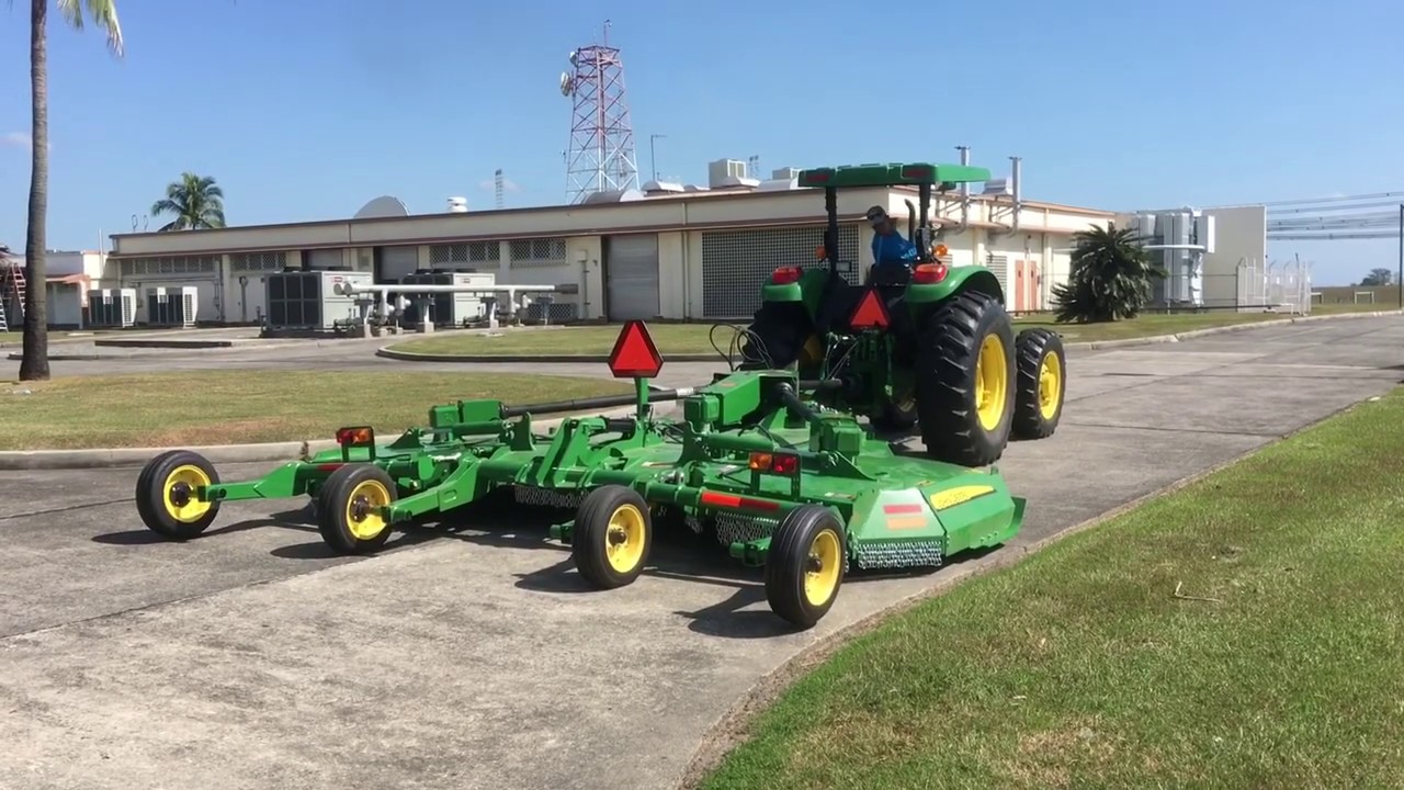 John Deere with Mower in Philippines!!! - YouTube