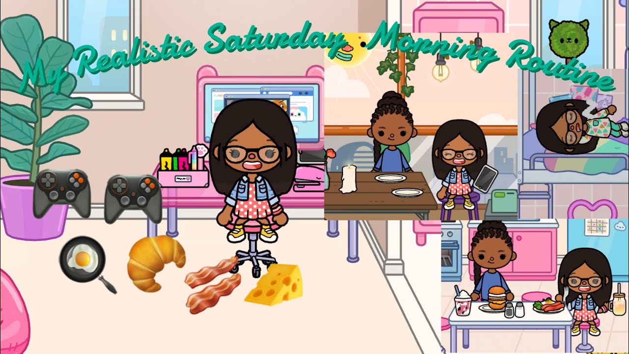 My Realistic Saturday Morning Routine | Toca life world - YouTube