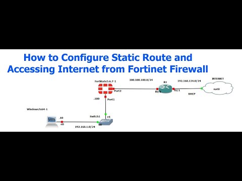 Fortigate - How to configure Static Route || [TAMIL] - YouTube