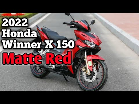2022 Honda Winner X 150 V3 Matte Red - YouTube