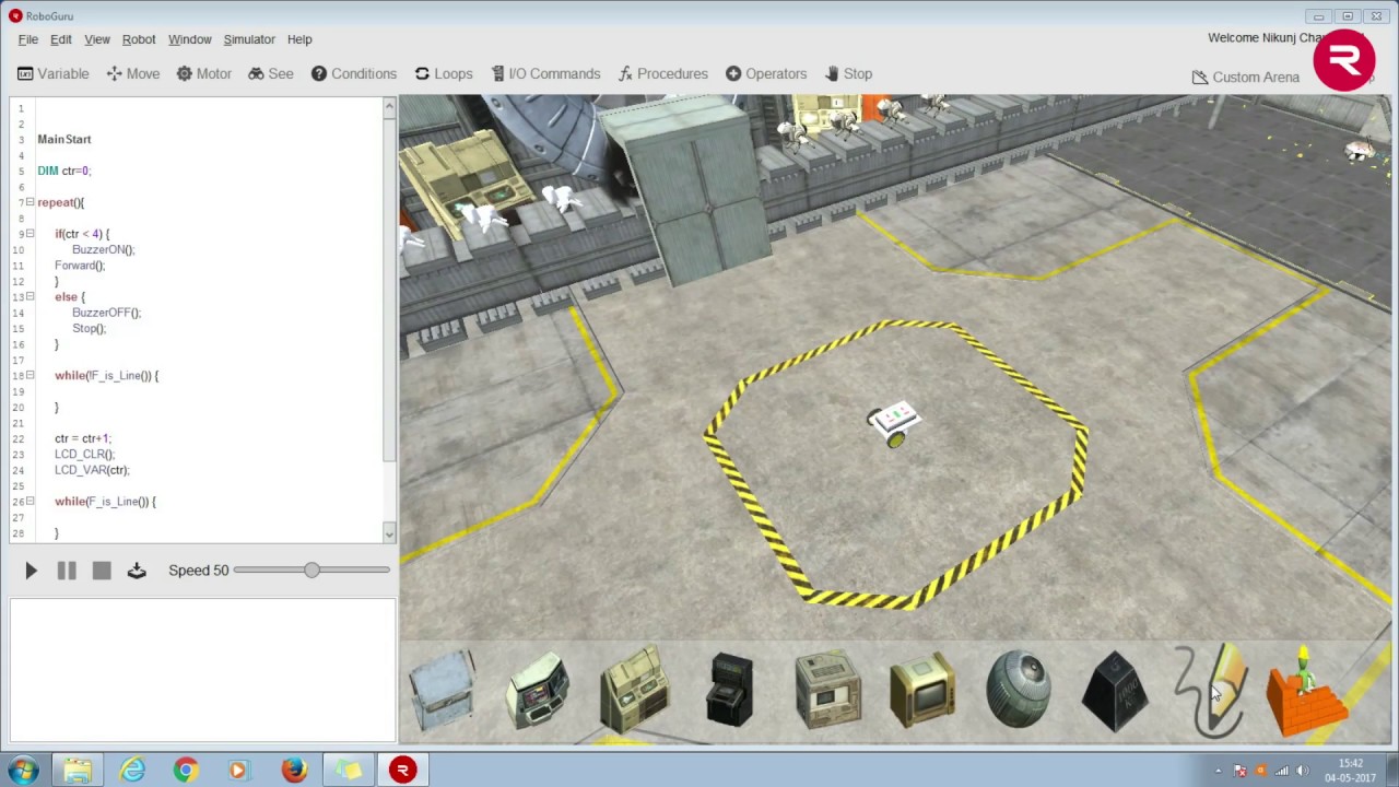 RoboGuru Custom Arena 1/2 - YouTube