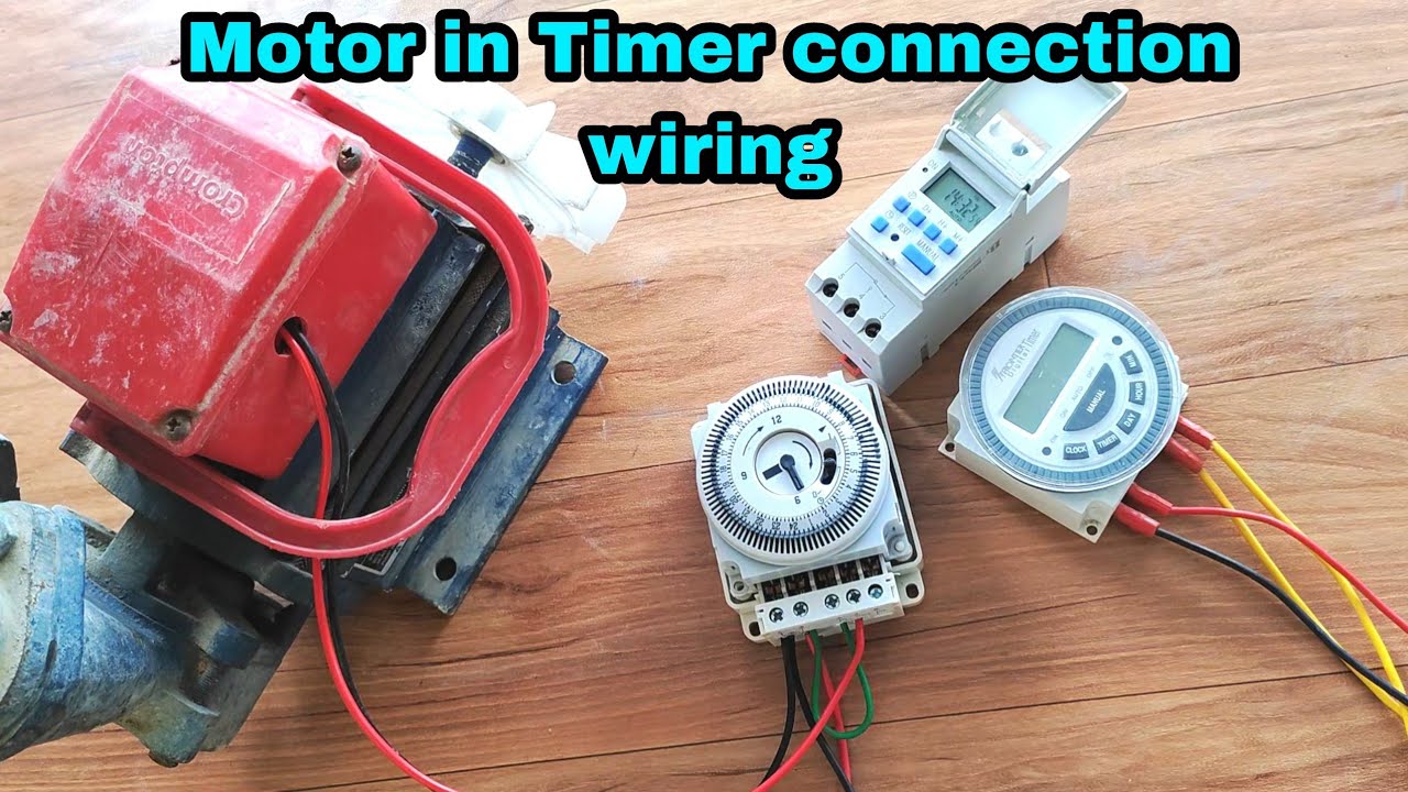 Timer switch se Motor ka connection kaise kre | single phase motor ...
