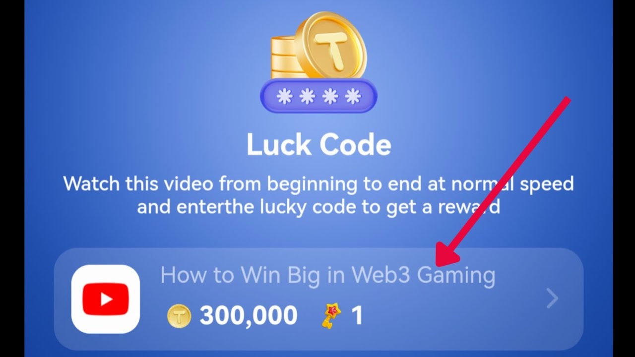 Tapcoins Luck Code | How to Win Big in Web3 Gaming | Tap Coins Video Task Luck Code Today - YouTube