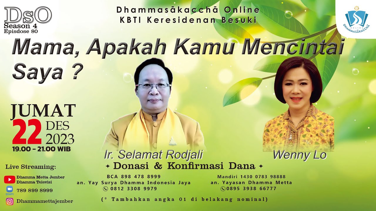 Mama, Apakah Kamu Mencintai Saya? || Ir. Selamat Rodjali & Wenny Lo ...