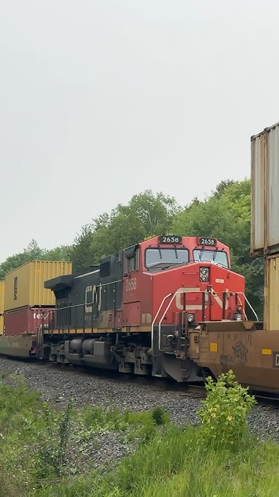 CN 2658 Being The Mid DPU #train #railway #railroad #railfan #canadiannationalrailway #cnrailway ...