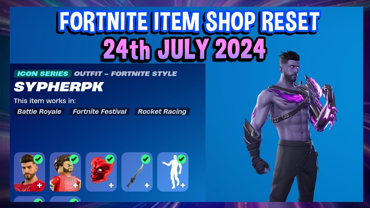 SOME CREATOR ICON SKINS RETURN! (Fortnite Item Shop Reset 24th July ...