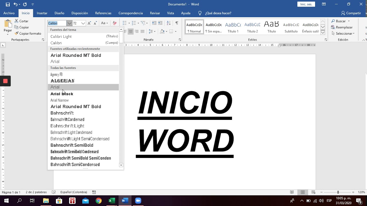 INICIO WORD - YouTube