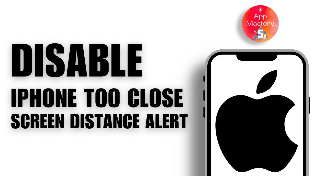 How to Disable iPhone May be too Close Screen Distance Alert - YouTube