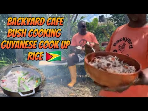 Backyard cafe bush cook | cook up rice | Guyanese Food | - YouTube