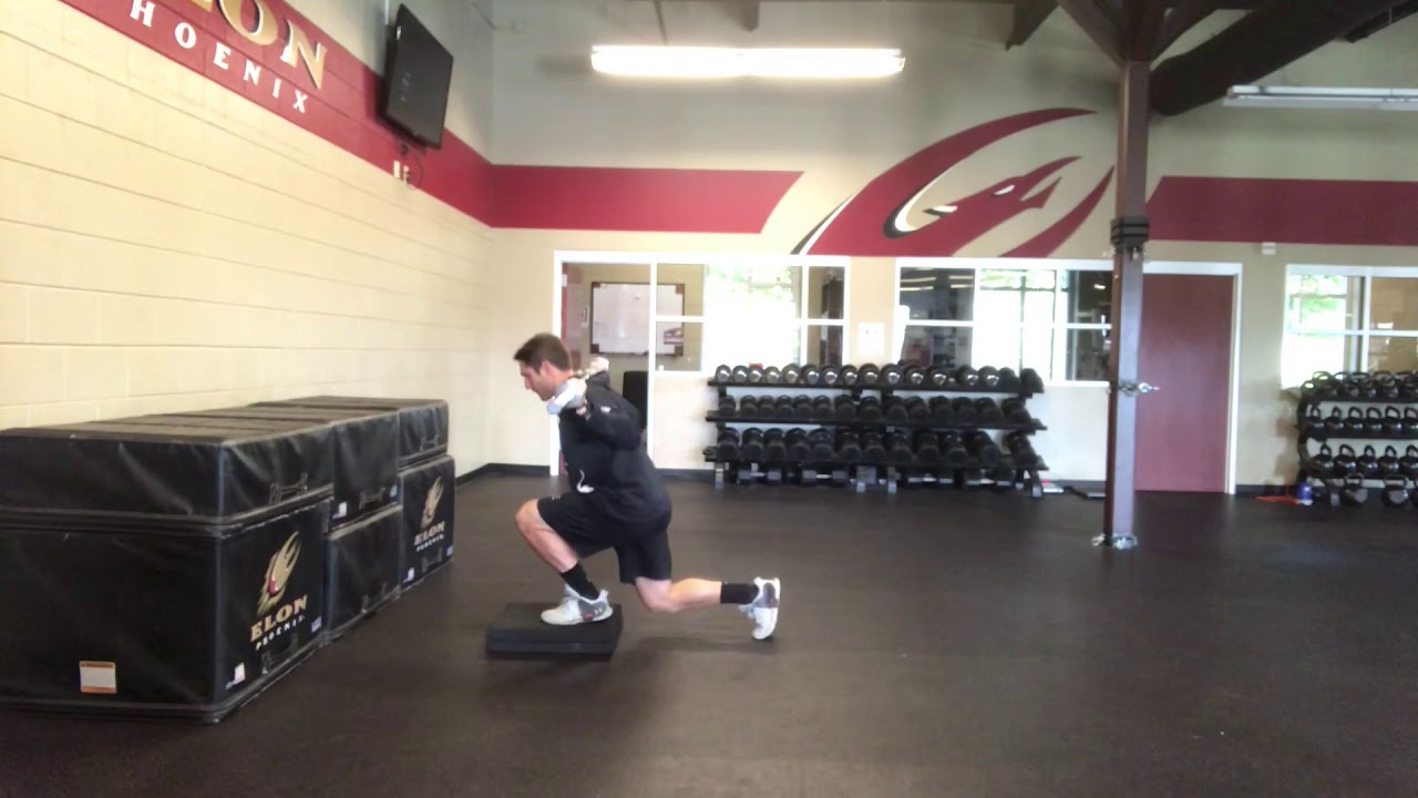 BB FFE Split Squat + Knee Drive - YouTube