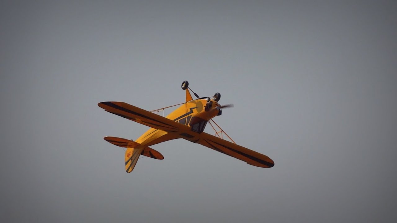 RC Piper J3 Cub Aerobatics - YouTube