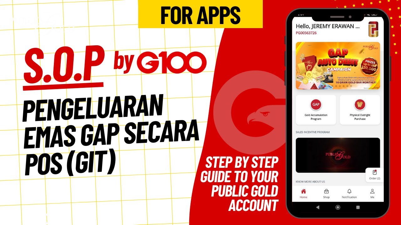 S.O.P | Apps - Pengeluaran Emas GAP Secara Pos (GIT) - YouTube