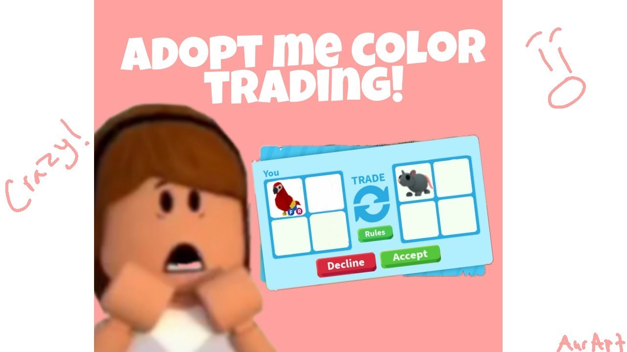 COLOR TRADING IN ADOPT ME!(Gets intense🤯) - YouTube