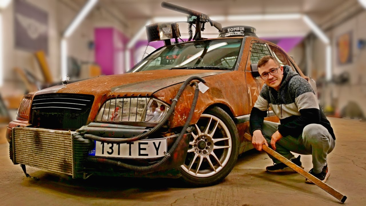 Mercedes-Benz W202 ANTI-ZOMBIE, MAD MAX edition. Проект ЗАКРЫТ! - YouTube