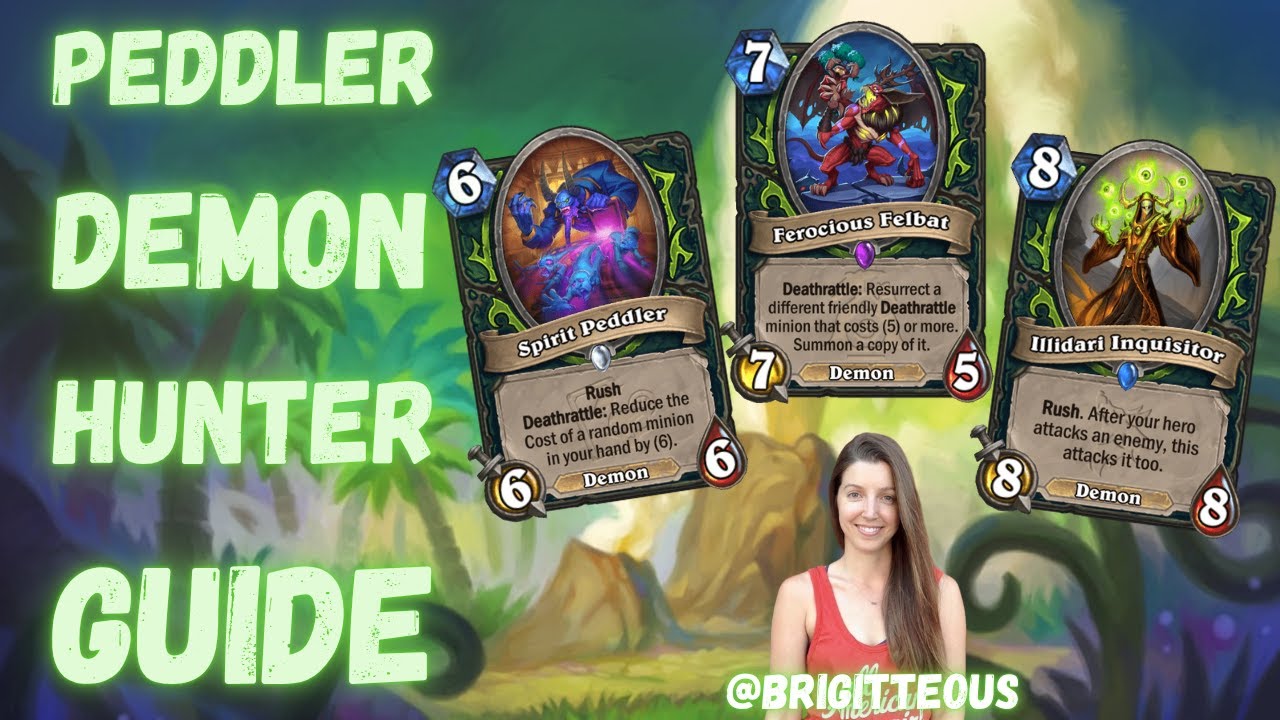 Peddler Demon Hunter Guide 👿 Hearthstone Deck code ️ - YouTube