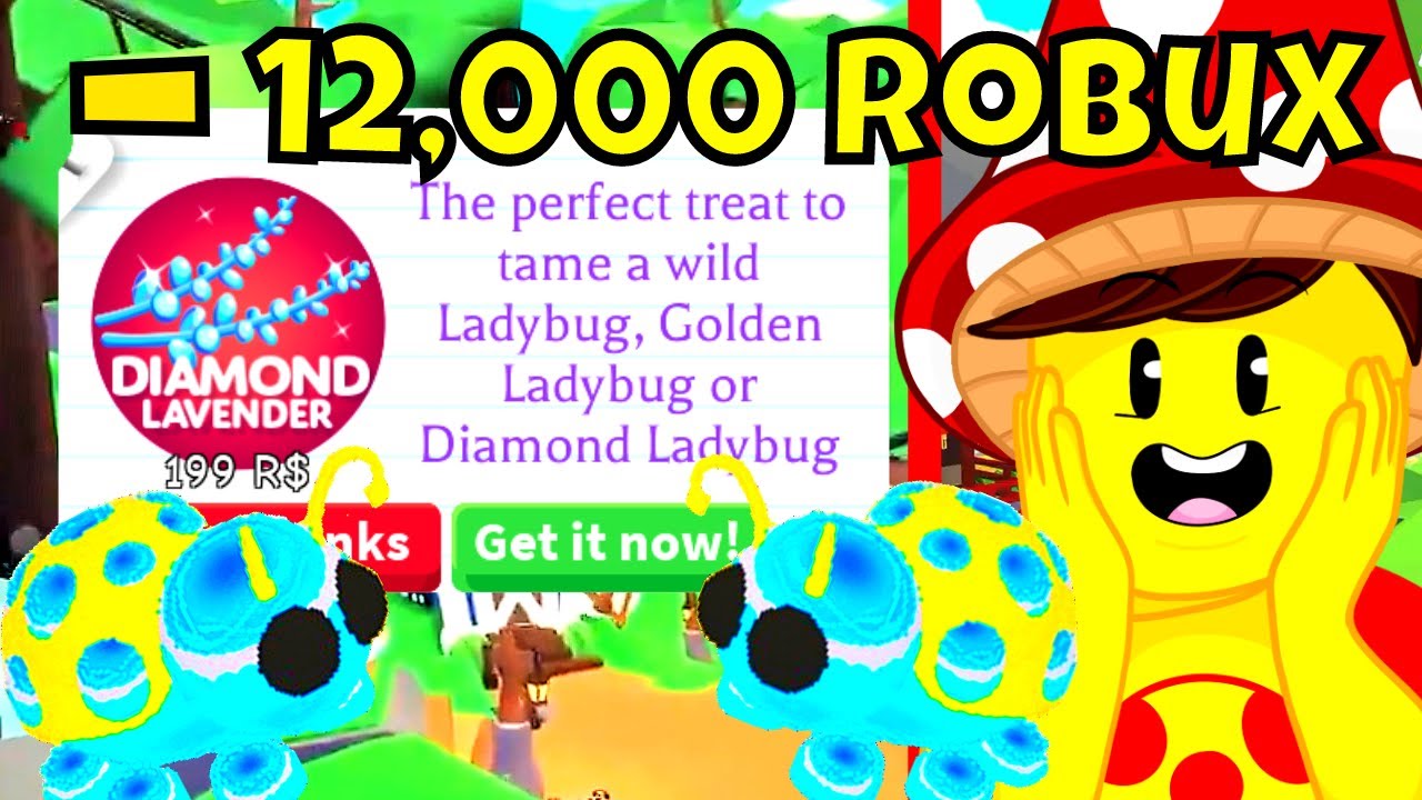 I SPENT 12K ROBUX on NEW DIAMOND LAVENDER to Catch a DIAMOND LADYBUG ...