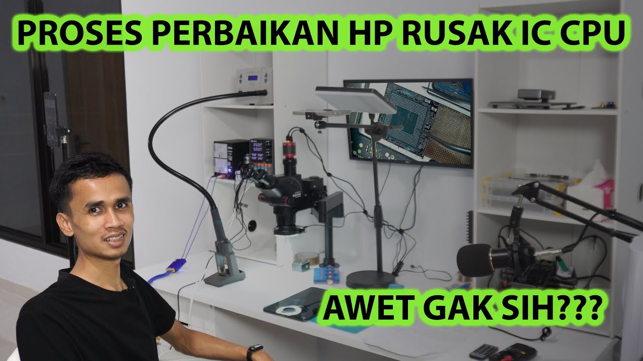 Perbaikan HP Rusak IC CPU - YouTube