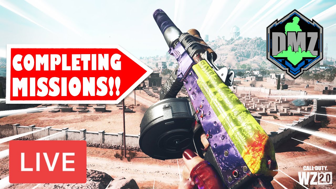 🔴LIVE - Completing MORE missions in DMZ Season 2! - YouTube