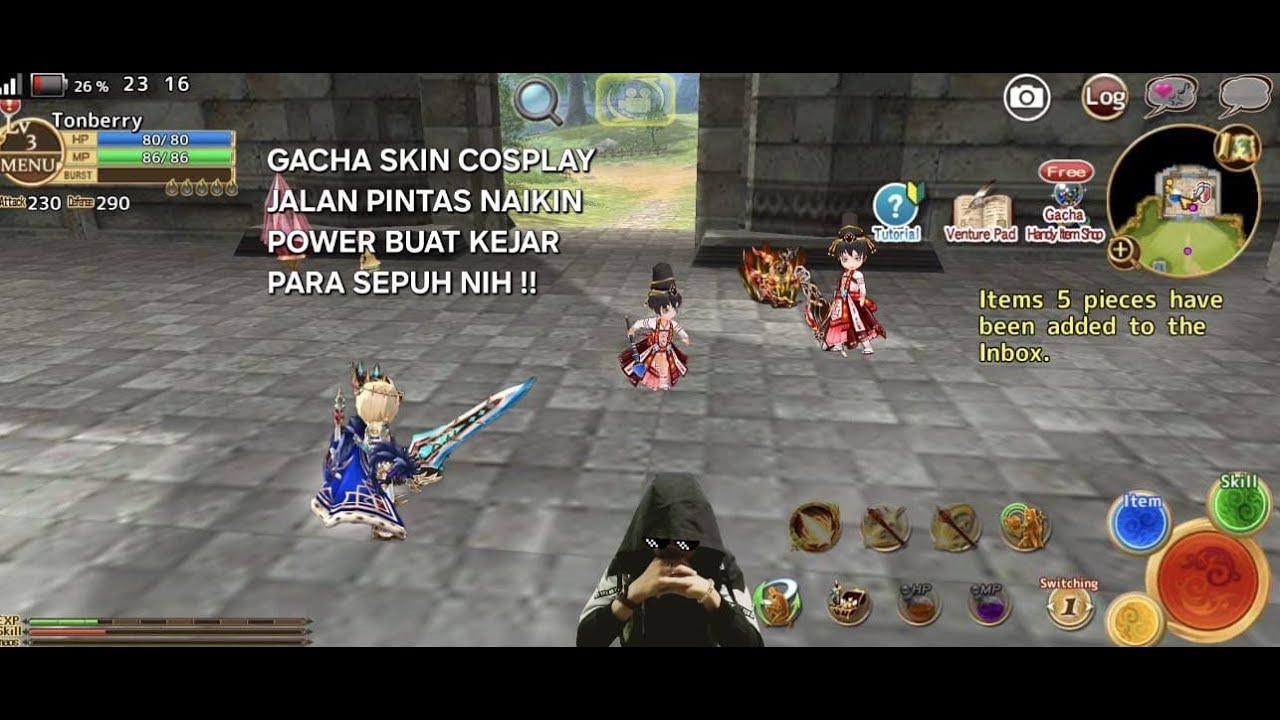 RPG Elemental Knights R (MMO) tutorial cosplay dan quest - YouTube