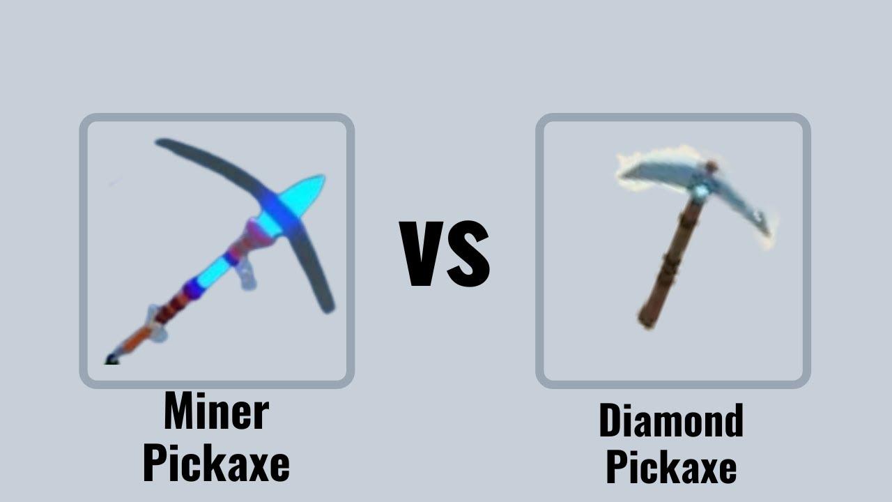 Miner Pickaxe vs Diamond Pickaxe Roblox Bedwars - YouTube