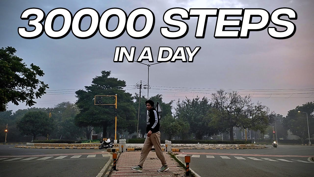 i tried walking 30000 steps in a day - YouTube