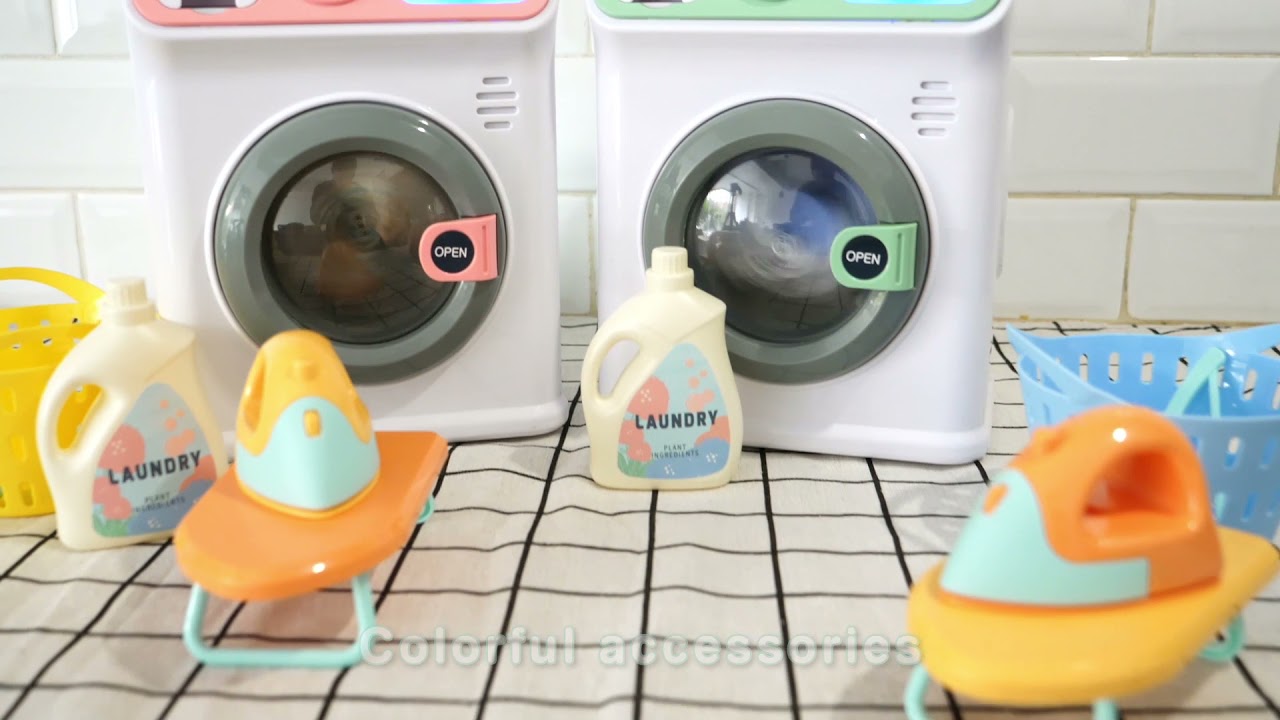 Washing Machine - Laundry toys - Screen touch button - Multiple ...